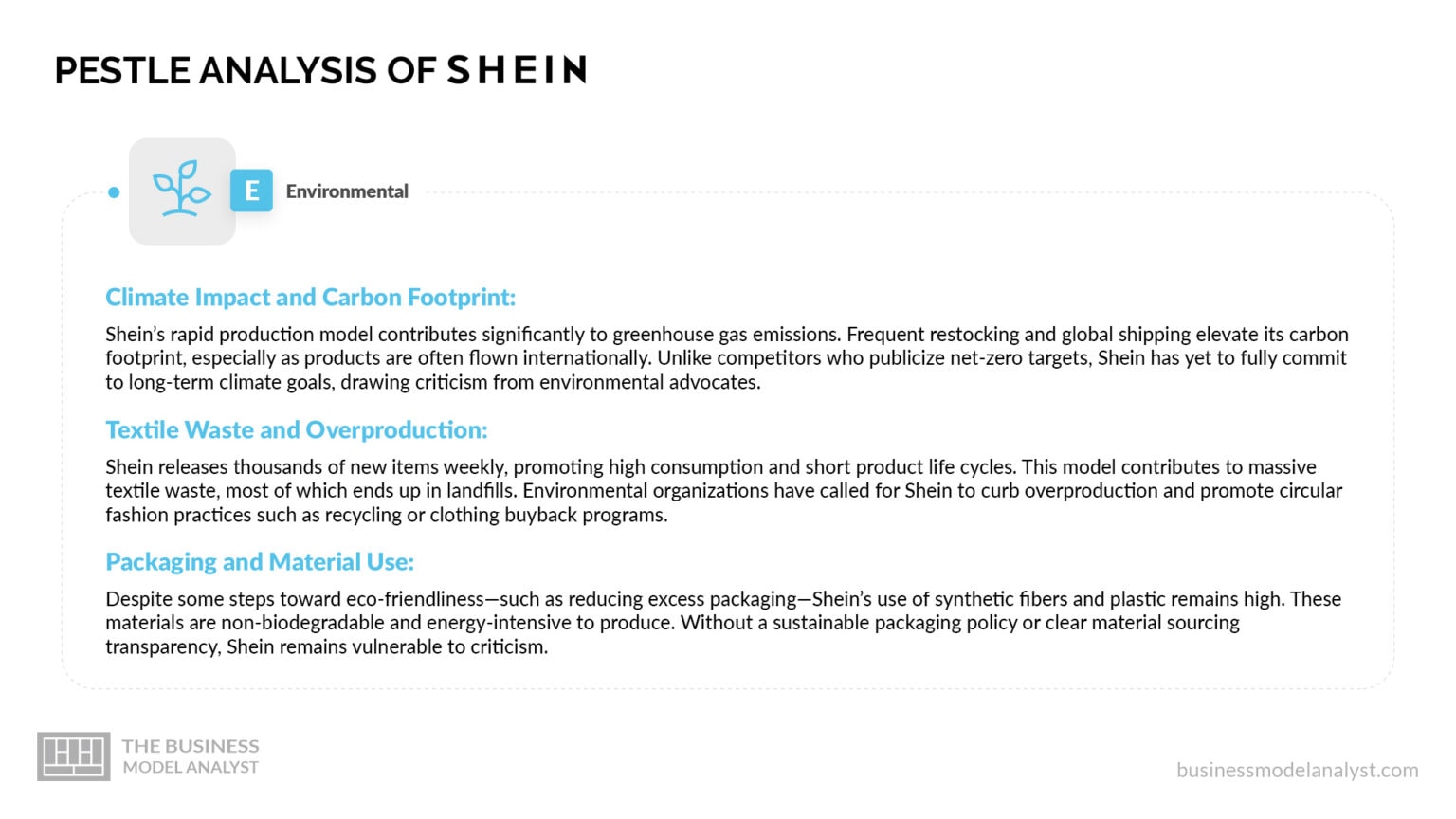 Shein PESTLE Analysis (2026)