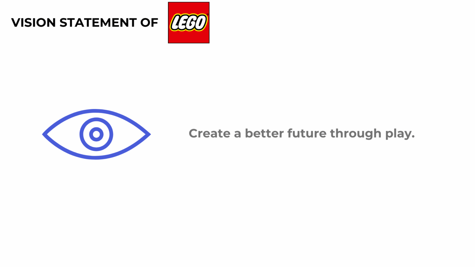 LEGO Mission and Vision Statement