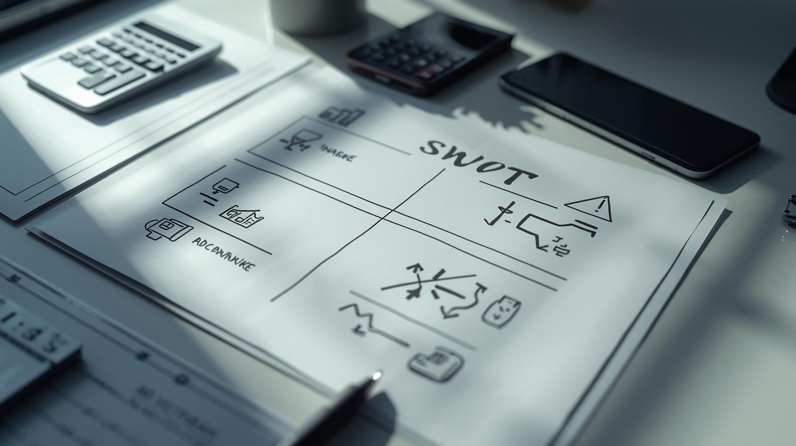 1F SWOT-analys av kontantförskott